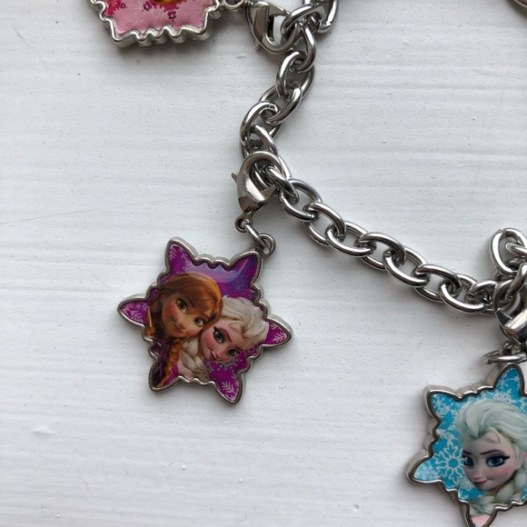 Disney | Jewelry | Silver Disney Frozen Elsa Charm Bracelet | Poshmark